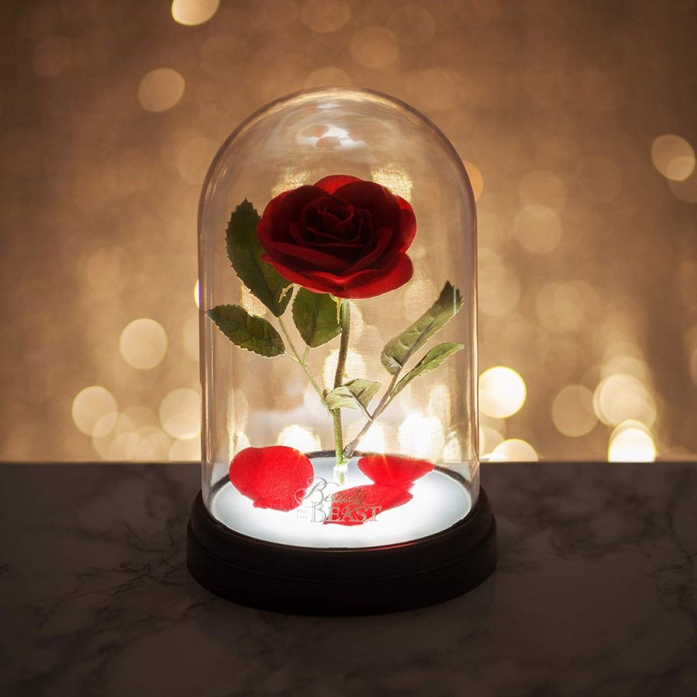 Disney Beauty and the Beast Enchanted Rose Replica Night Light Lamp